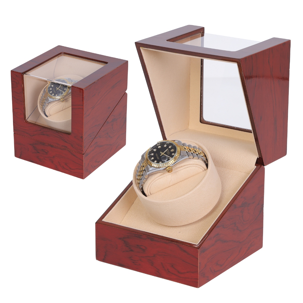 Automatic Rotation Single Watch Winder Storage Display Case Box with ...