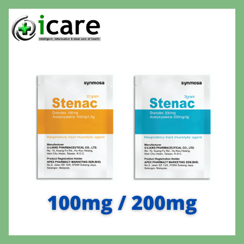 STENAC GRANULES 100MG/200MG 1 SACHETS ( EXP DATE: 01/2025 ) | Shopee ...