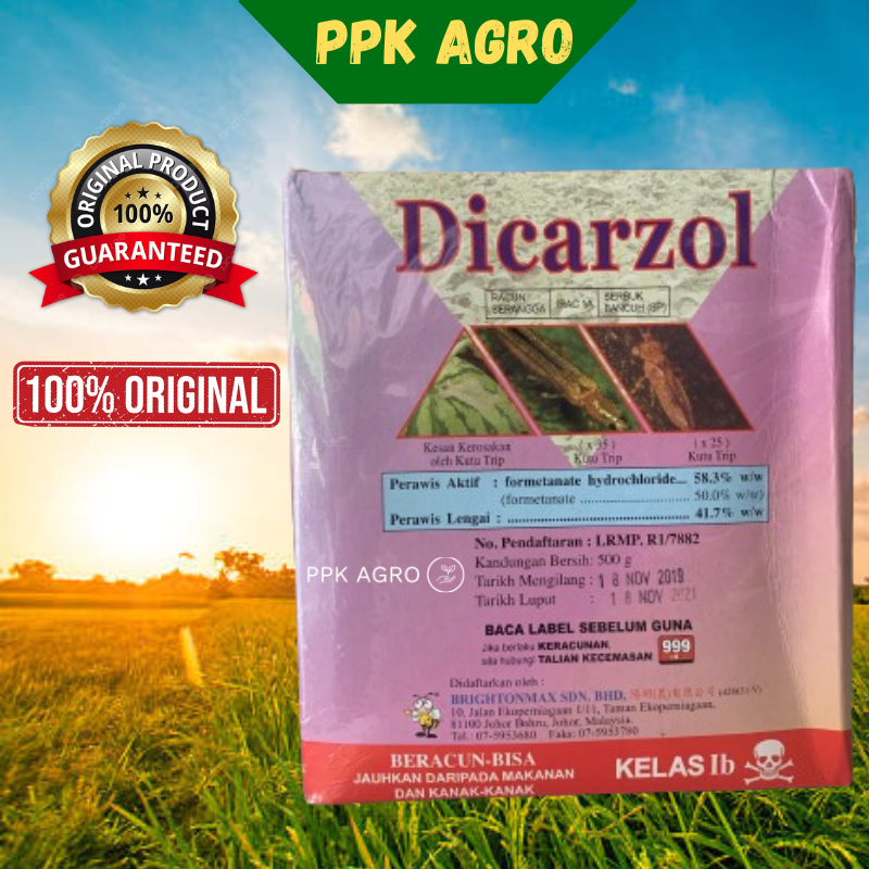 500G DICARZOL Racun Serangga / Kutu Trip (Formetanate Hydrochloride 58. ...