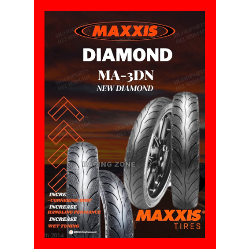 MAXXIS DIAMOND MA-3DN ( 2023 YEAR ) 70/90 80/90 - 17 MADE IN INDONESIA ...