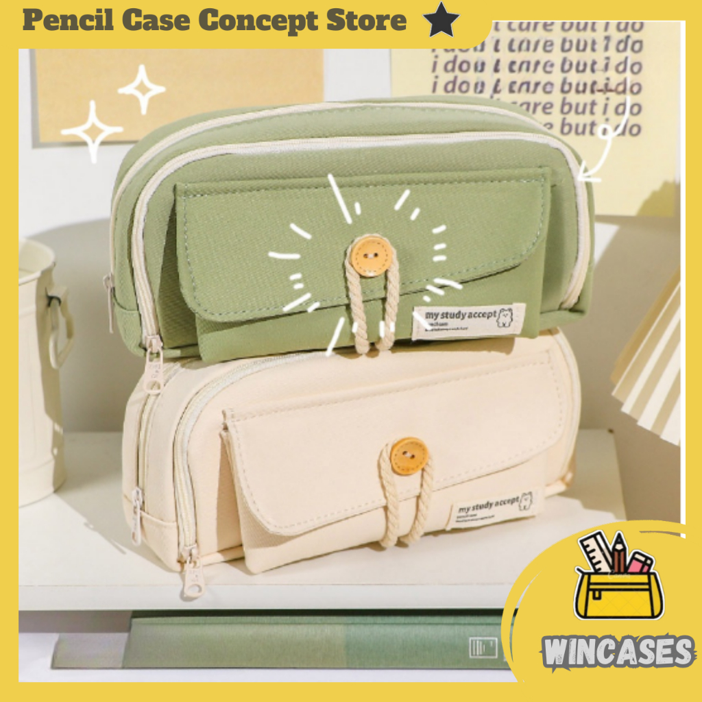 🌟 Multi-Layered Pencil Case 🌟Bekas Pensil Smooth Multi-Layered INS ...