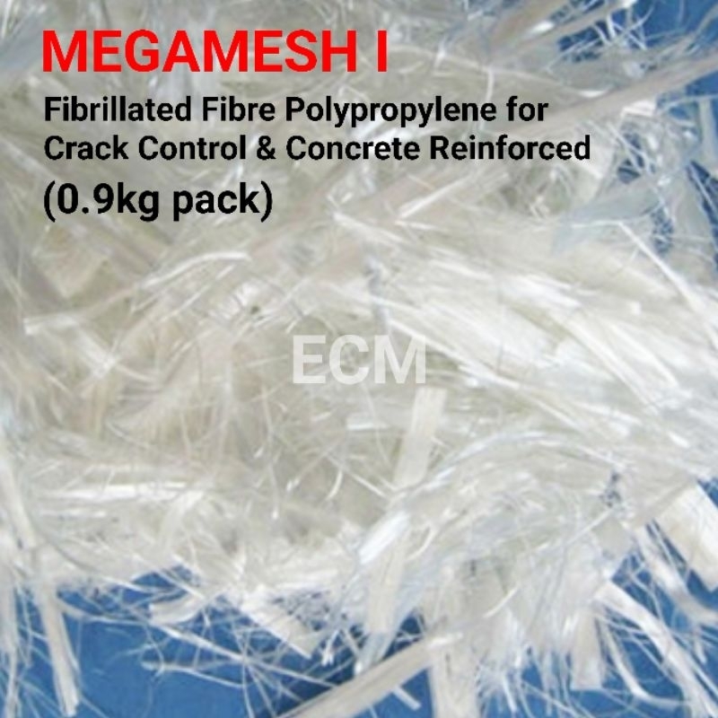 (0.9KG BAG) 19MM Plastic Fibers / Fibrillated Fibre Polypropylene ...