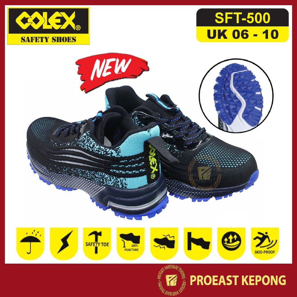 COLEX SFT-500 S1P Stylish Safety Shoes / Safety Boots/ Kasut ...