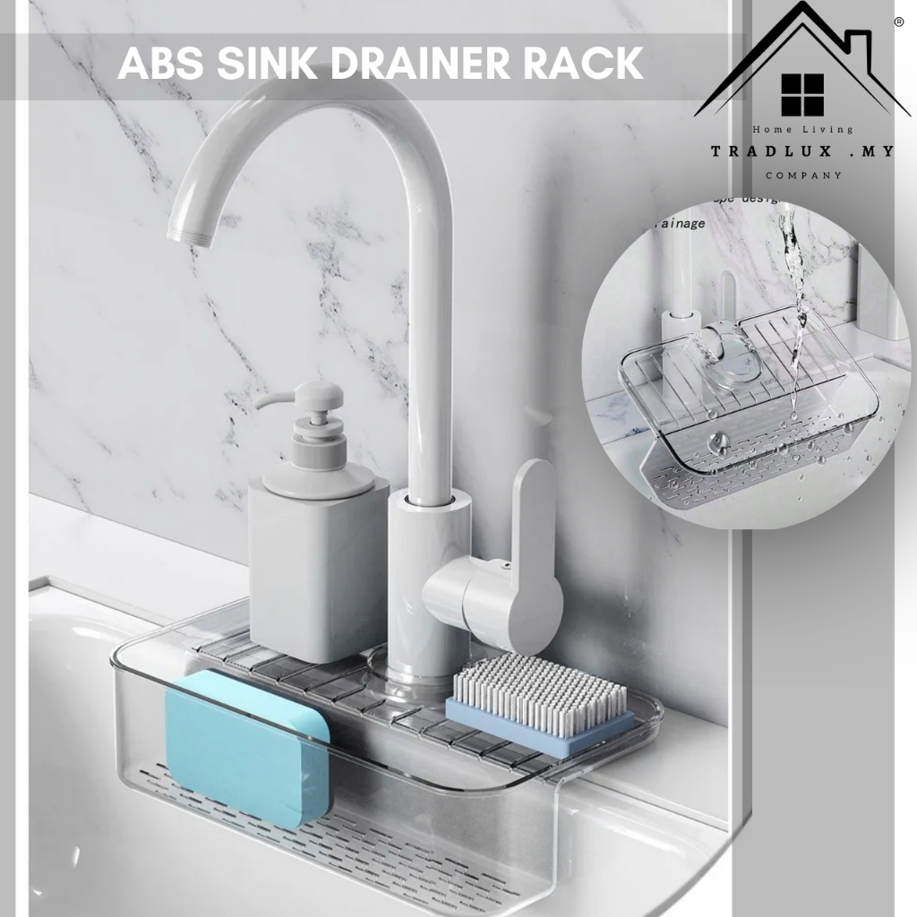 Drainage Drainer Rack Sink Rack Kitchen Storage Rack Easy Drain Storage ...