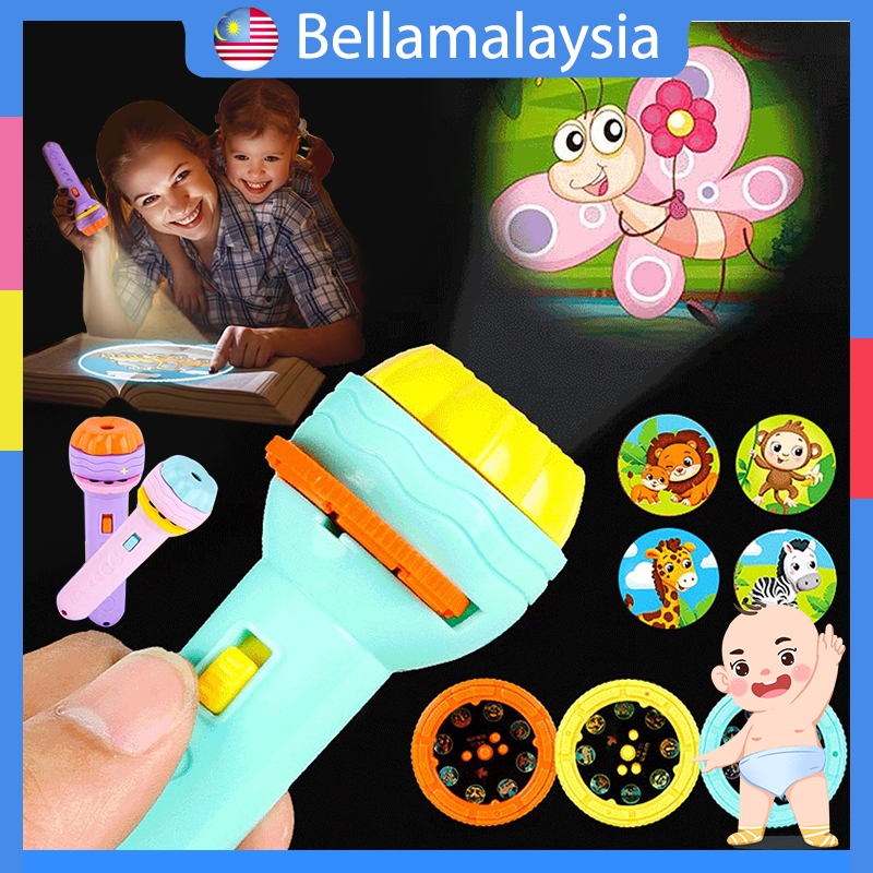 Bella Mini Flashlight Children's Projection Lamp Toy Baby Early ...