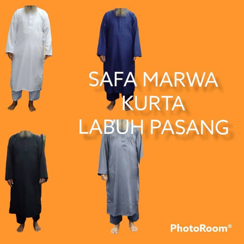 KURTA LABUH PASANG SAFA MARWA .BEST QUALITY 100% ORIGINAL | Shopee Malaysia