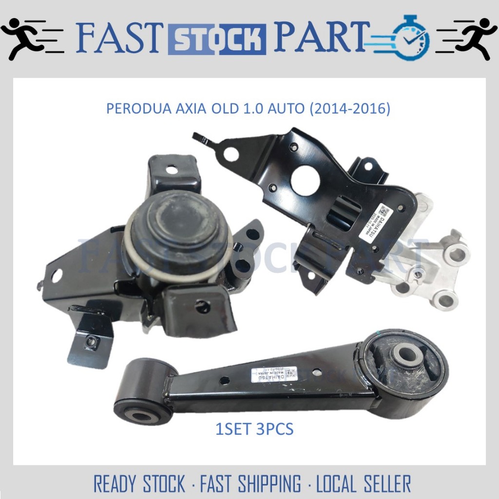 1SET 3PCS ENGINE MOUNTING - PERODUA AXIA 1.0 OLD AUTO (2014-2016 ...