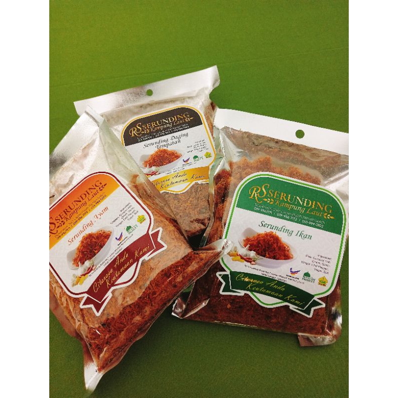 serunding kg laut,serunding ayam,serunding ikan dan serunding daging ...