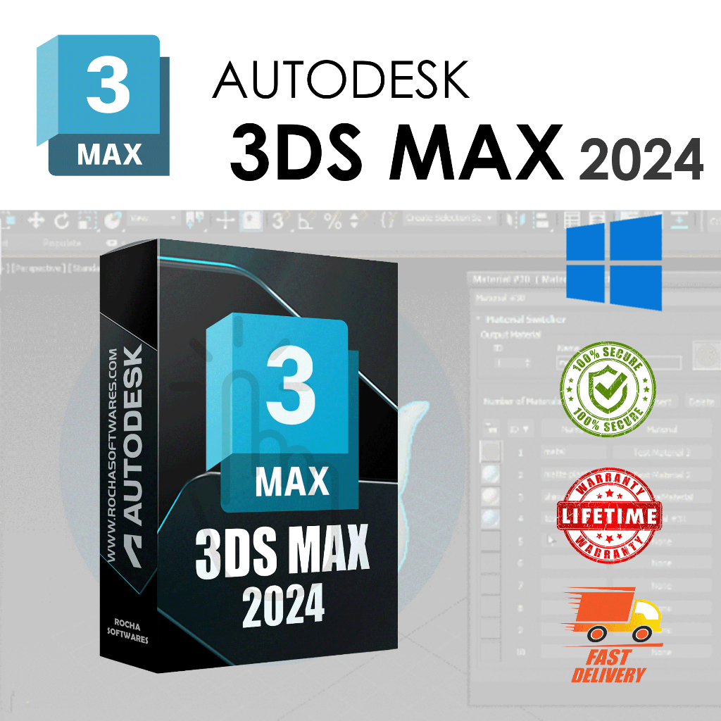 🔥【 Latest 2024 】🔥 Autodesk 3dsMax【LIFETIME VERSION】- 3D Model - Design ...