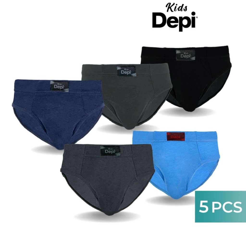 Depi Kids Boy Underwear Premium Cotton Mini Brief for Children Assorted ...