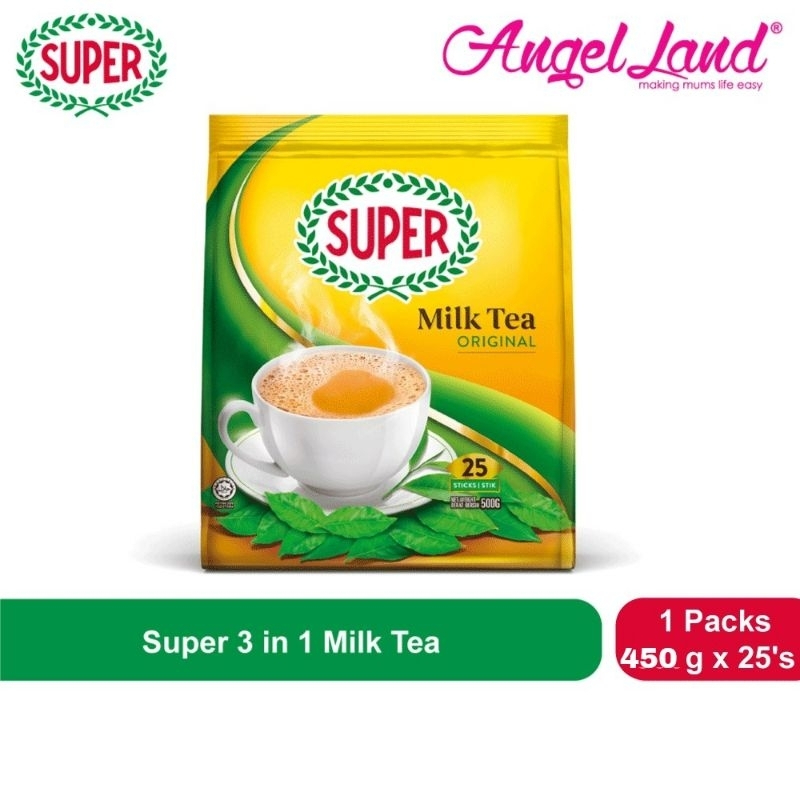 Super 3 in 1 Milk Tea 450g x25s /Teh Halia 300g x 12s - 1Pack | Shopee ...