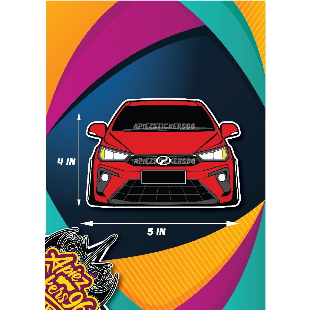 Sticker bezza depan jenis tampal luar | Shopee Malaysia