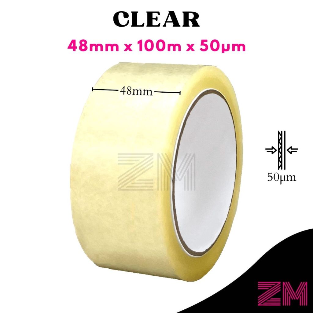 OPP Packaging Tape Cellophane Cellotape 18mm/24mm /48mm x 40 yards/80 ...