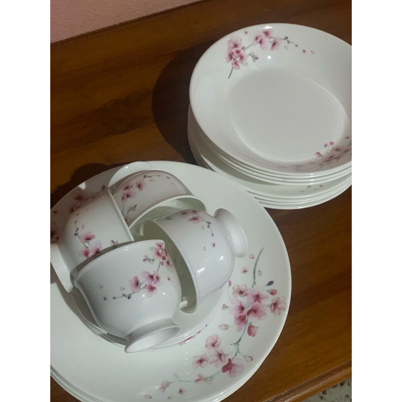 Corelle Dinner Set Country Rose | Shopee Malaysia