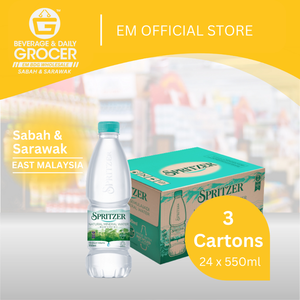Spritzer Mineral Water 24x550ml | Shopee Malaysia