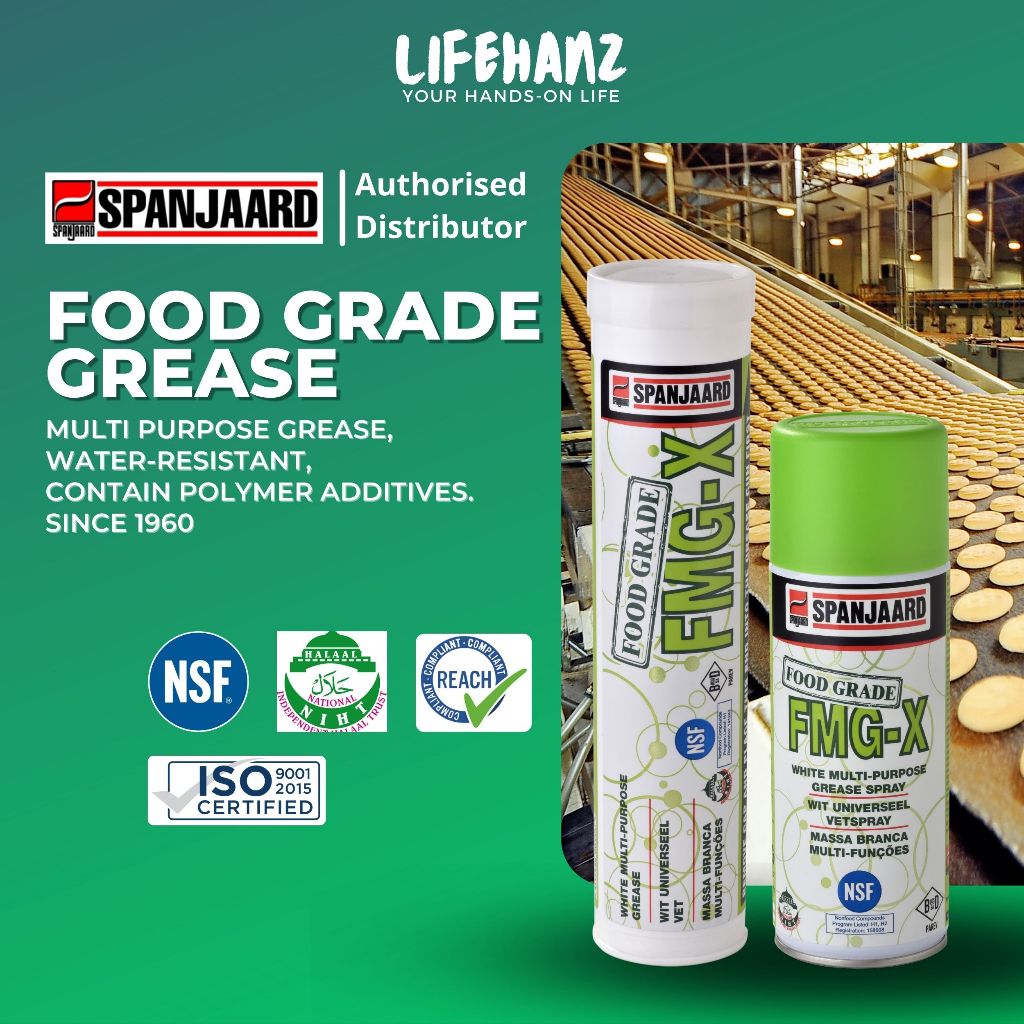 Spanjaard Food Grade Grease (Spray/Grease)-400ml/400g | Shopee Malaysia