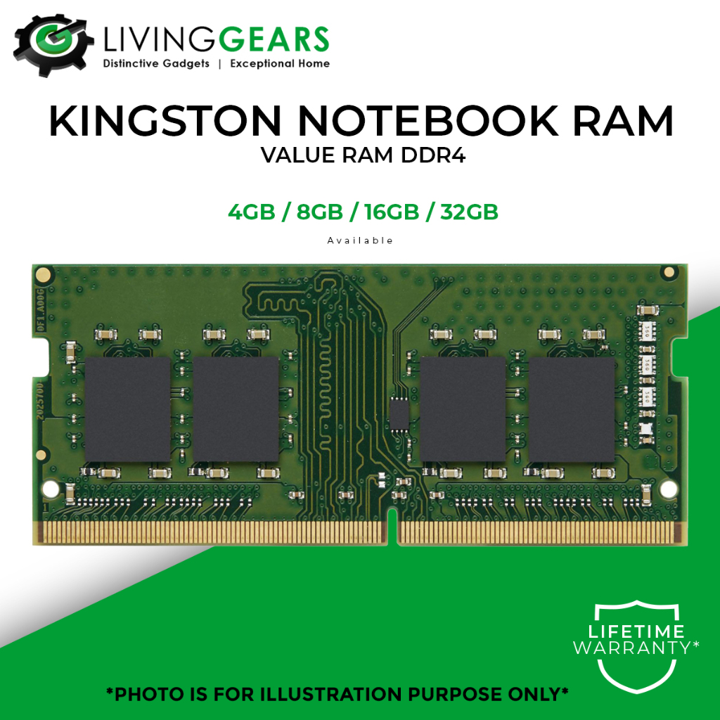 KINGSTON RAM NOTEBOOK DDR4 2666 / 3200Mhz ( 4GB / 8GB / 16GB / 32GB ...