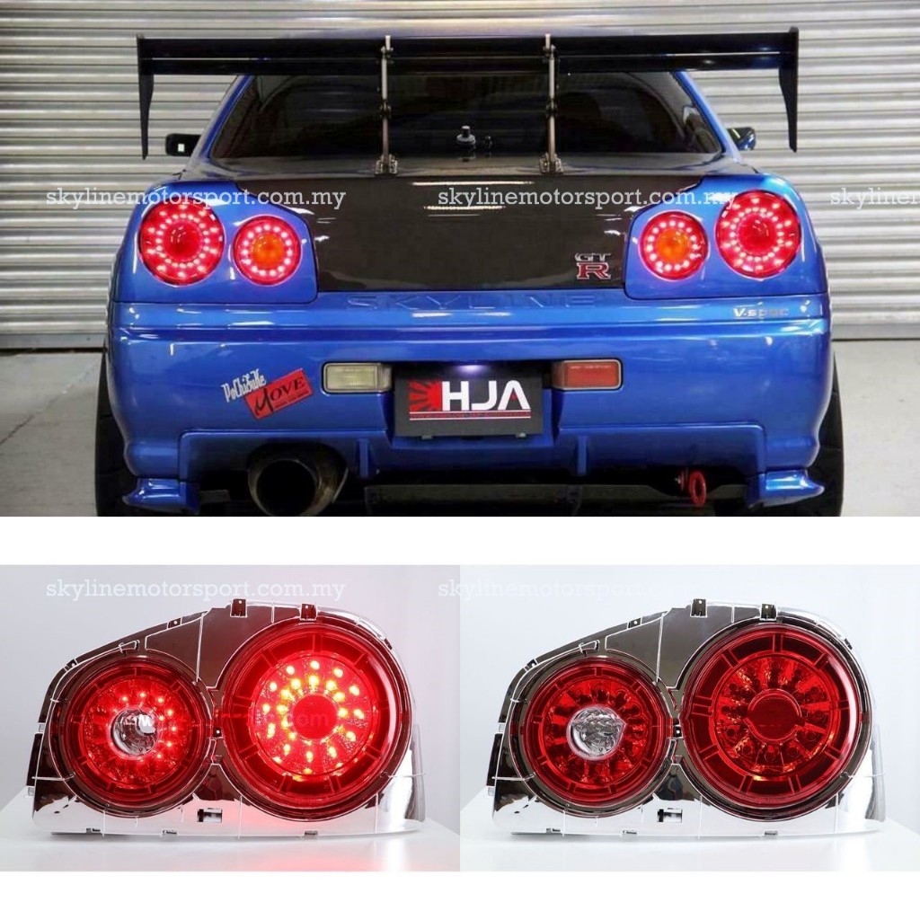 Nissan Skyline GTR R34 Led Tail Lamp 100% Taiwan 1998 1999 2000 2001 ...