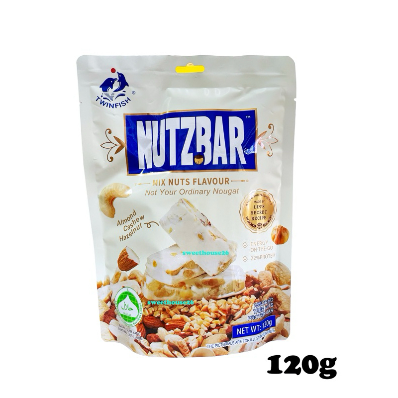 Twinfish Makiato/Tonado/Nutofee Cocoa Strawberry Blueberry Mango Nougat crisp Halal 150g ...