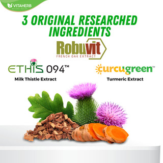 VITAHERB HepaShield Capsule - Robuvit® French Oak Extract , Milk ...