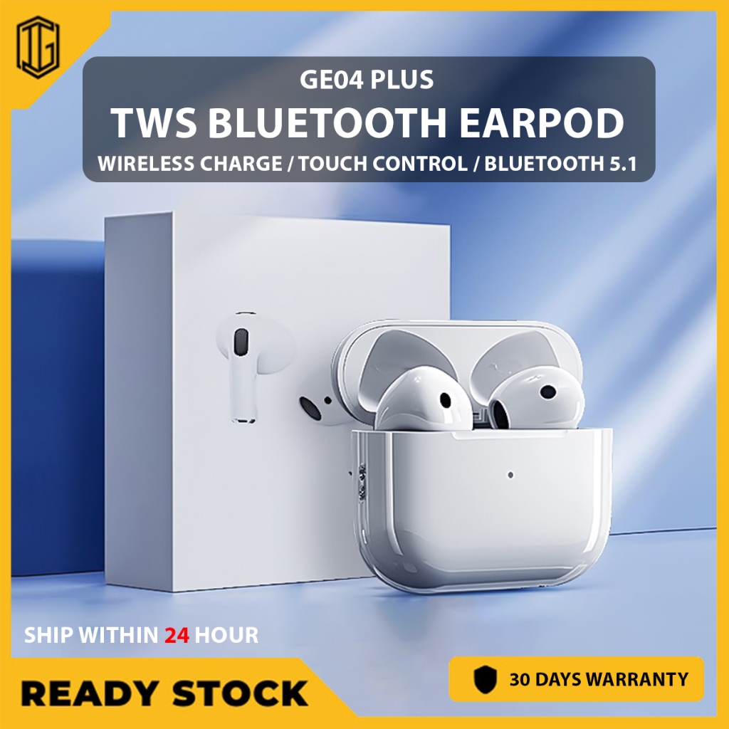 GE04 Plus TWS Wireless Bluetooth Earphone Touch Control Long Battery ...