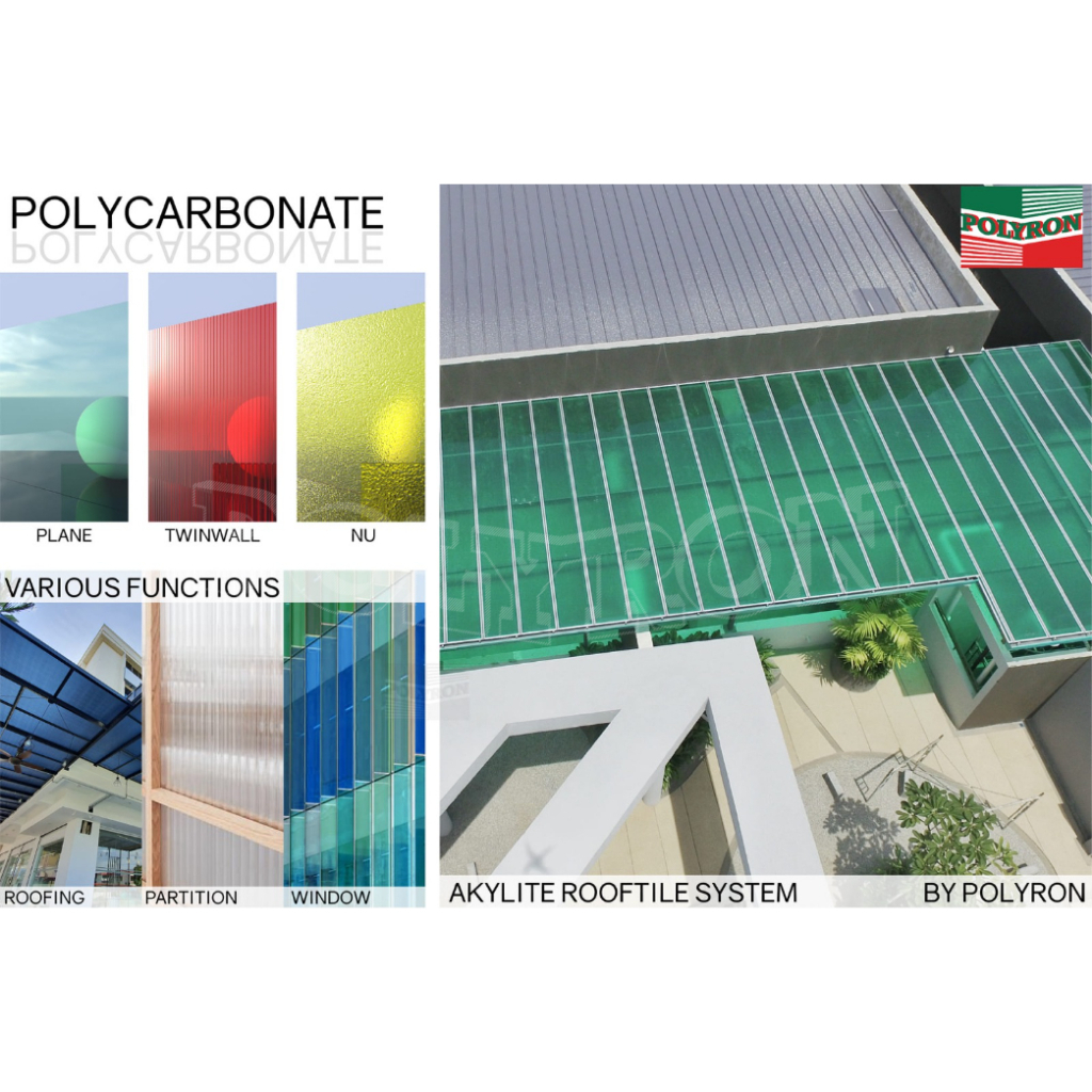 (DISPLAY ONLY) Polycarbonate for Roofing/Skylight Awning/Green House ...