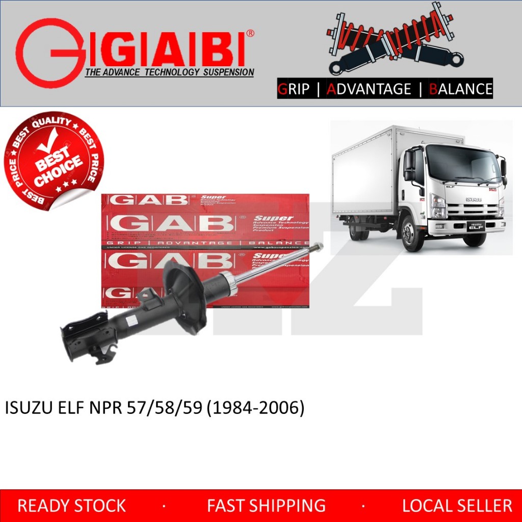 ORIGINAL GAB SUPER FRONT ABSORBER / REAR ABSORBER - ISUZU ELF NPR 57/58 ...