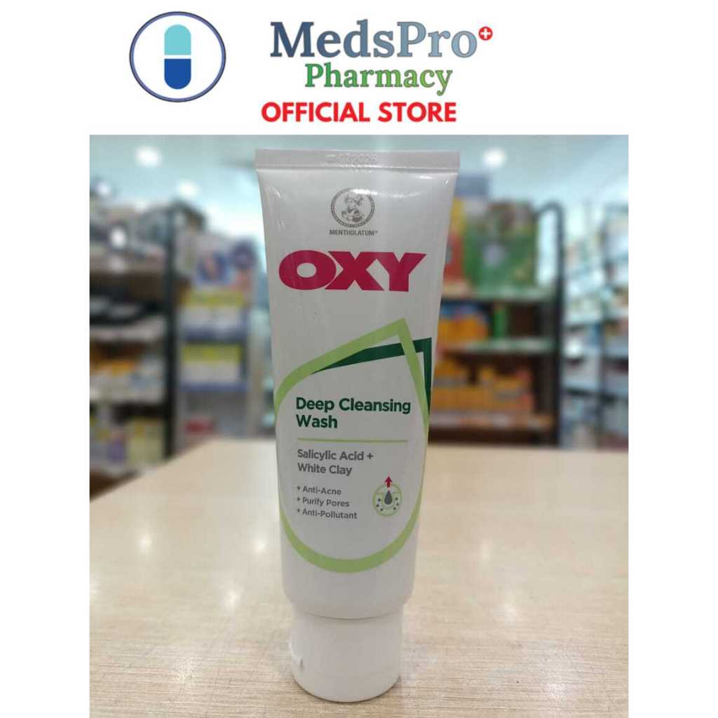 MENTHOLATUM OXY DEEP CLEANSING FACE WASH ACNE PRONE SKIN 100G (EXP 7/26 ...