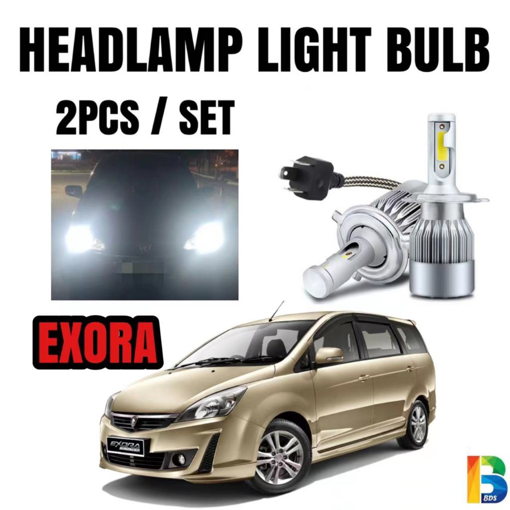 2PCS PROTON EXORA HEADLAMP LIGHT BULB LED HID 6000k White Front Car ...