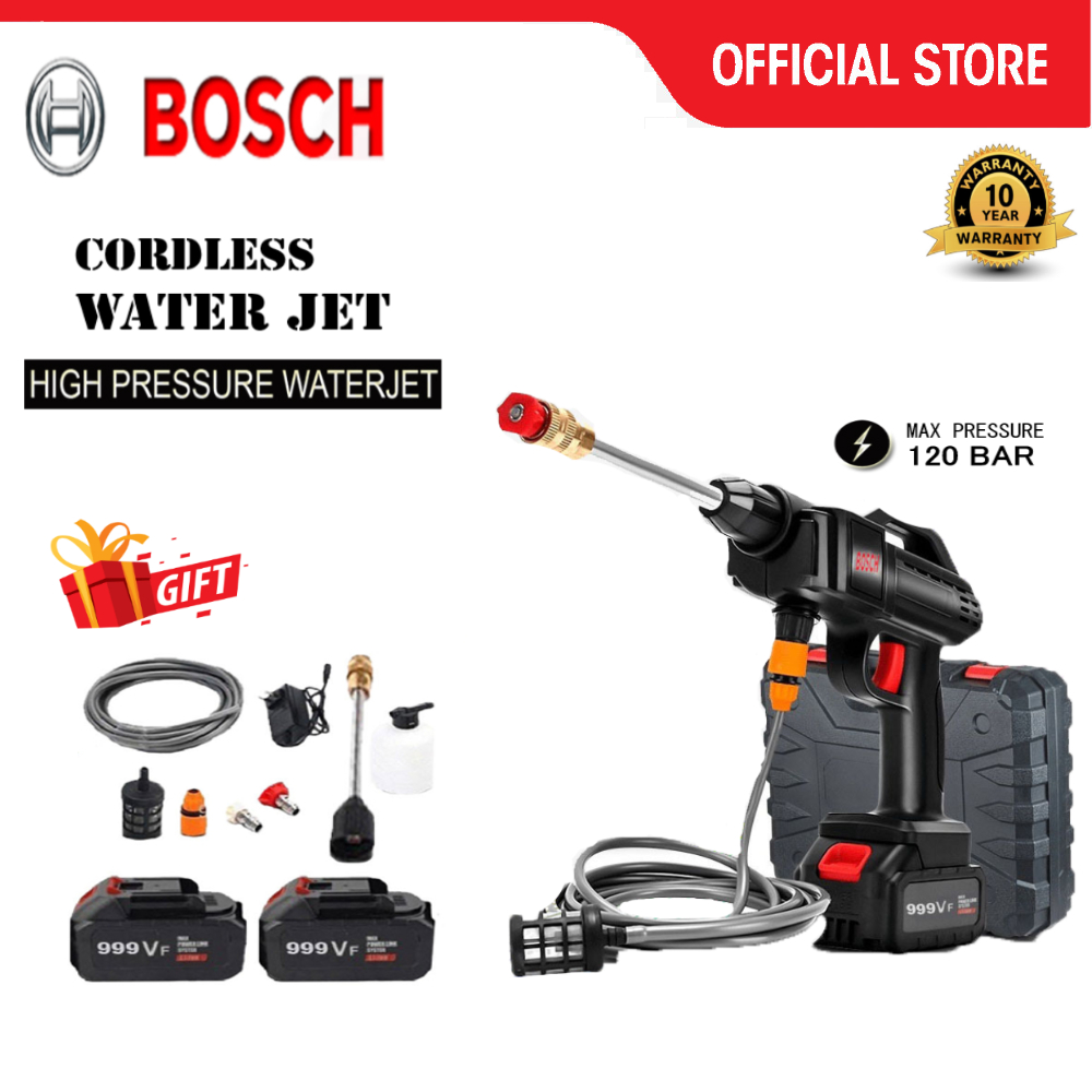 Bosch 999VF Cordless Water Jet Portable Car Wash High Pressure Water ...