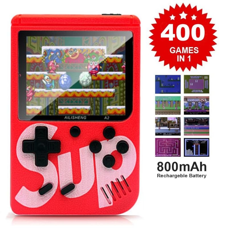 400 Game Box Brand Retro Mini Gameboy Game Console Emulator Built-In ...