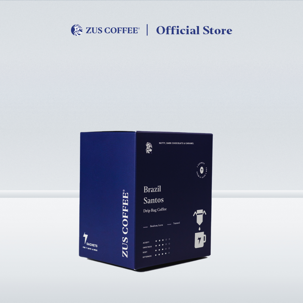 ZUS Drip Bag Coffee - Brazil Santos - 7's | Shopee Malaysia