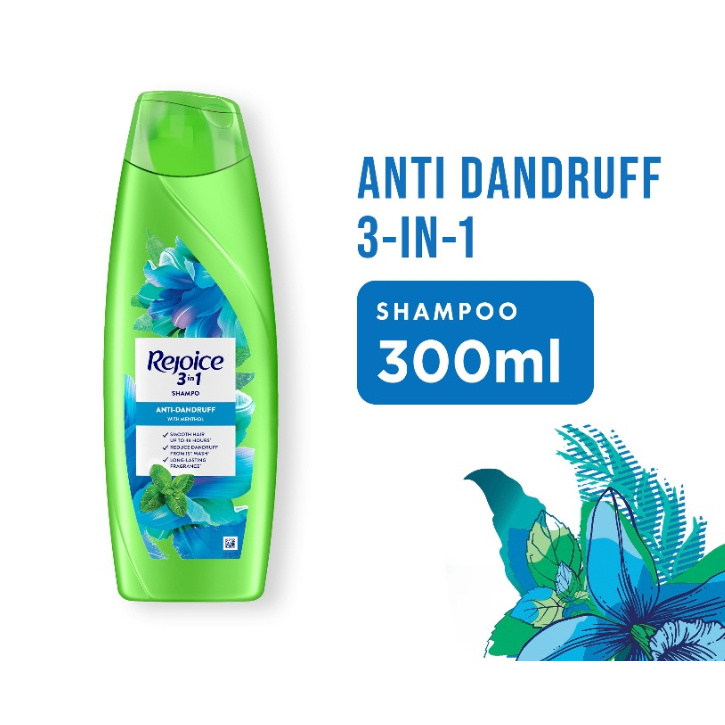 Rejoice 3 in 1 Anti-Dandruff Shampoo 300ml | Shopee Malaysia