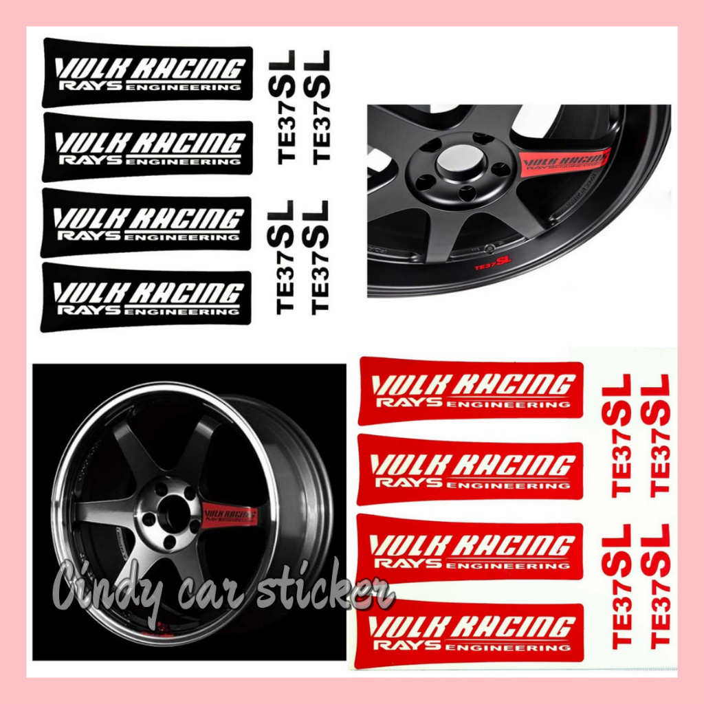 RIM STICKER RAYS VOLK RACING TE37 | Shopee Malaysia