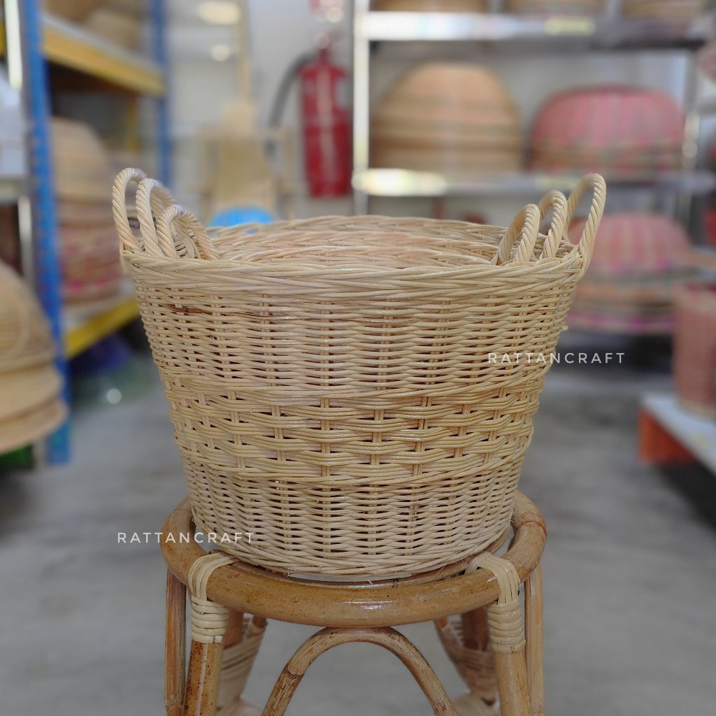 Bakul Rotan / Bakul Pasu / Rattan Flower Pot / Rattan Basket | Shopee ...