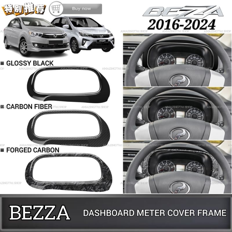 AMAZING PERODUA BEZZA 2016-2024 CAR DASHBOARD METER COVER FRAME GARNISH ...