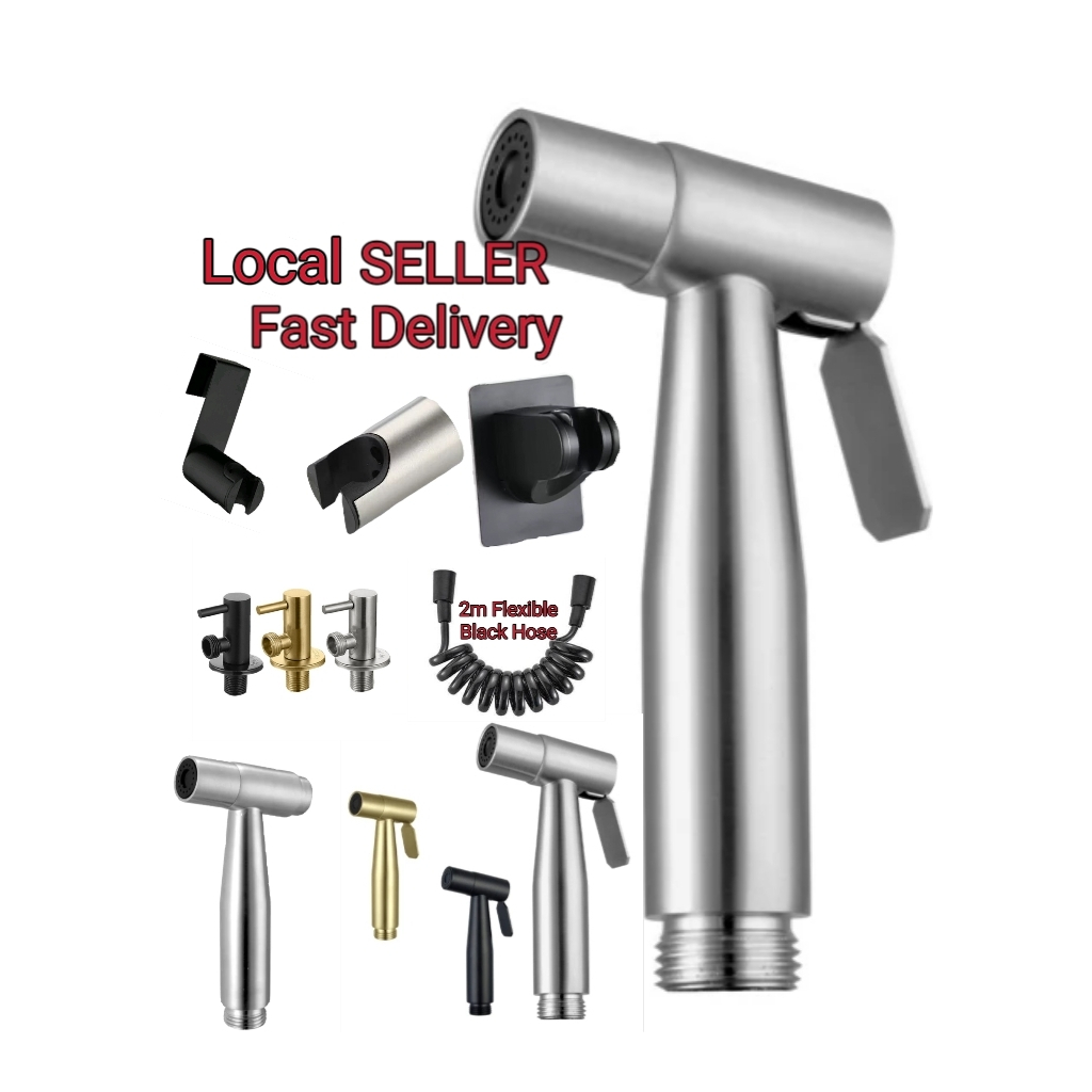 [Local Seller] Bidet Spray Gun 304 Stainless Steel Toilet Spray Bidets ...