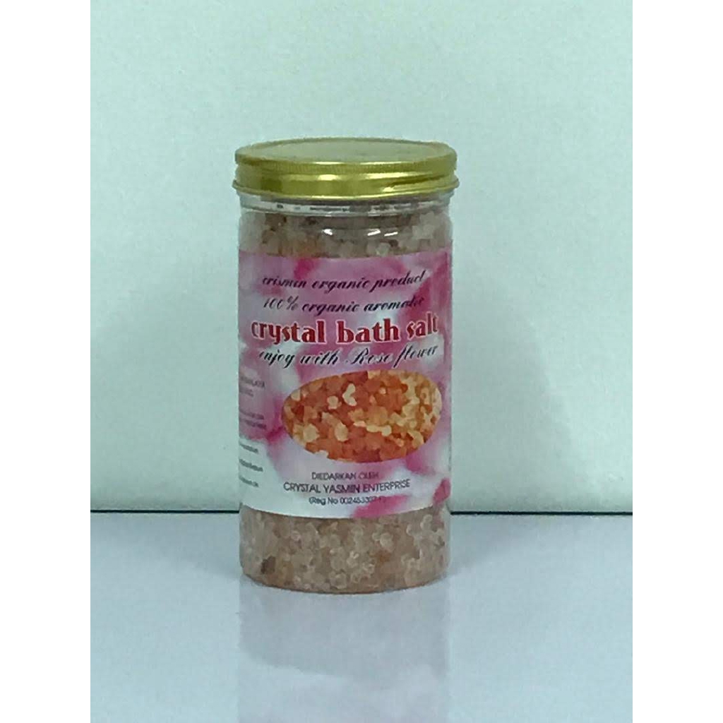 Crystal Bath Salt Enjoy With Rose Flower Garam Mandi Kristal | Shopee ...