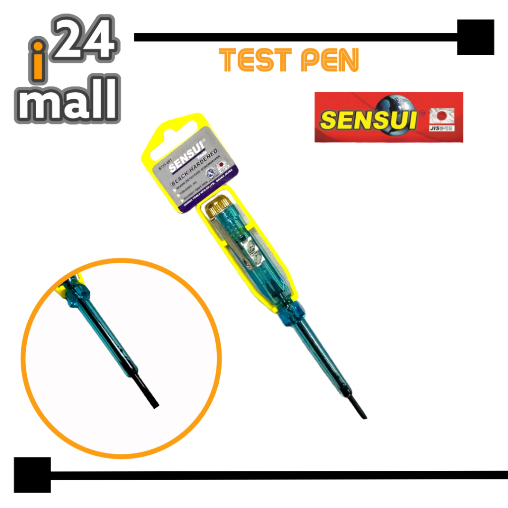 [1Pcs] 4" Sensui Testpen Black Hardened Heavy Duty Pocket Test ST31-661 ...