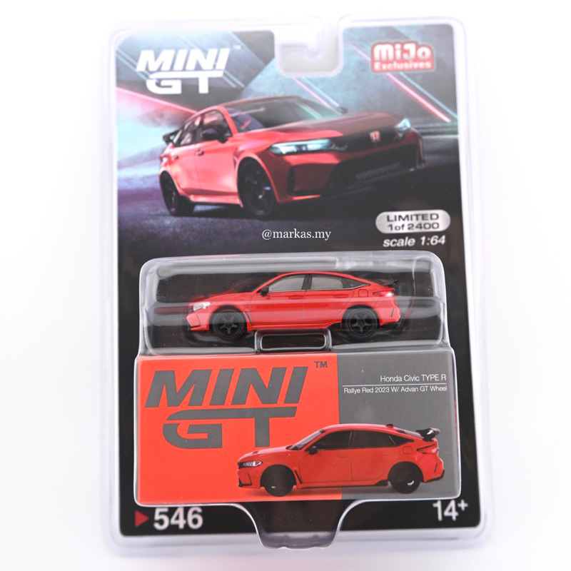 (STANDARD/MIJO BLISTER) MINI GT 1/64 #546 HONDA CIVIC TYPE R RALLYE RE ...