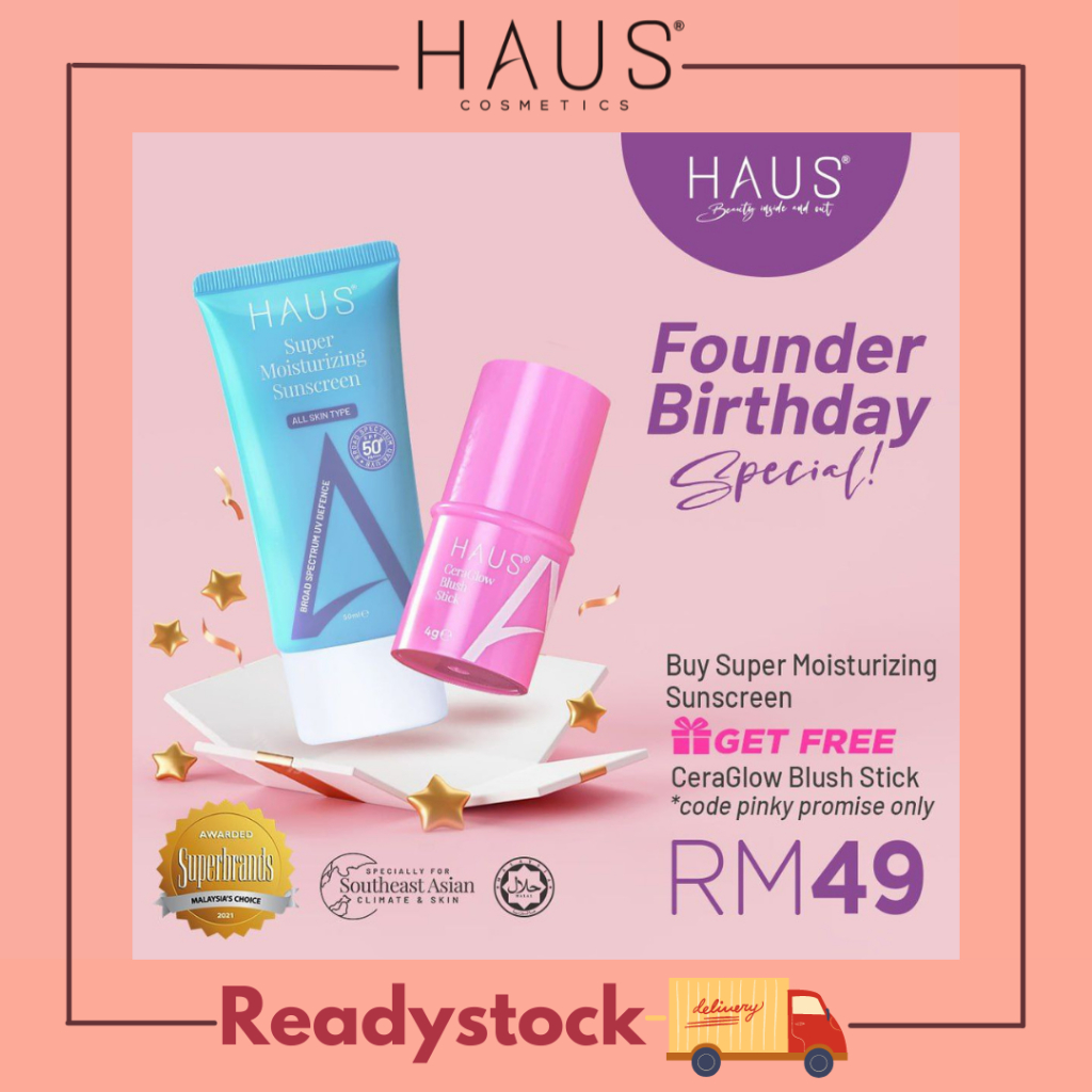 HAUS Super Moisturizing Sunscreen | Shopee Malaysia