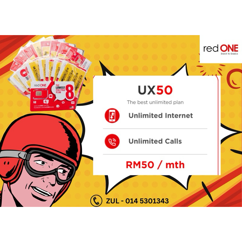 Redone Postpaid 50 Unlimited | Shopee Malaysia
