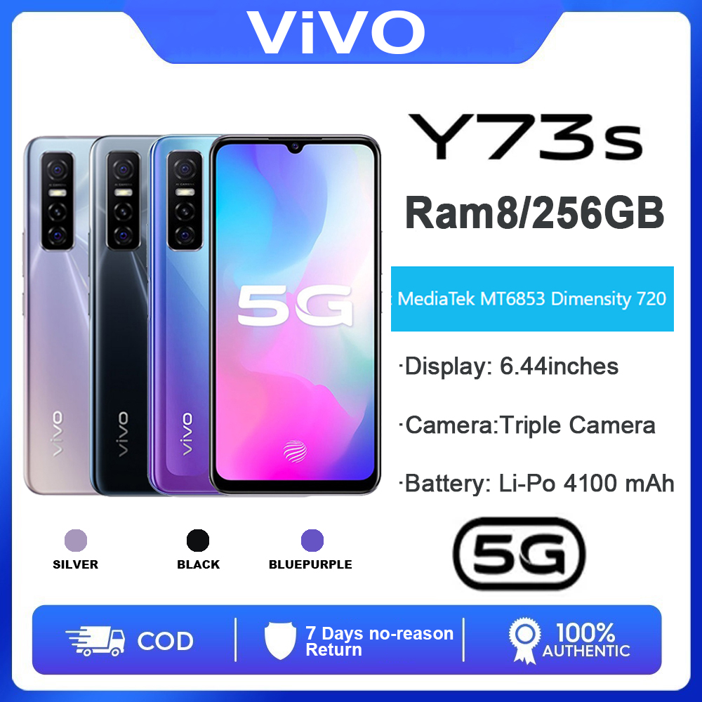 vivo Y73s 5G 8GB RAM + 256GB ROM, 120Hz OLED 3D 64MP OIS Camera, 5000mAh Large Batte | Shopee ...