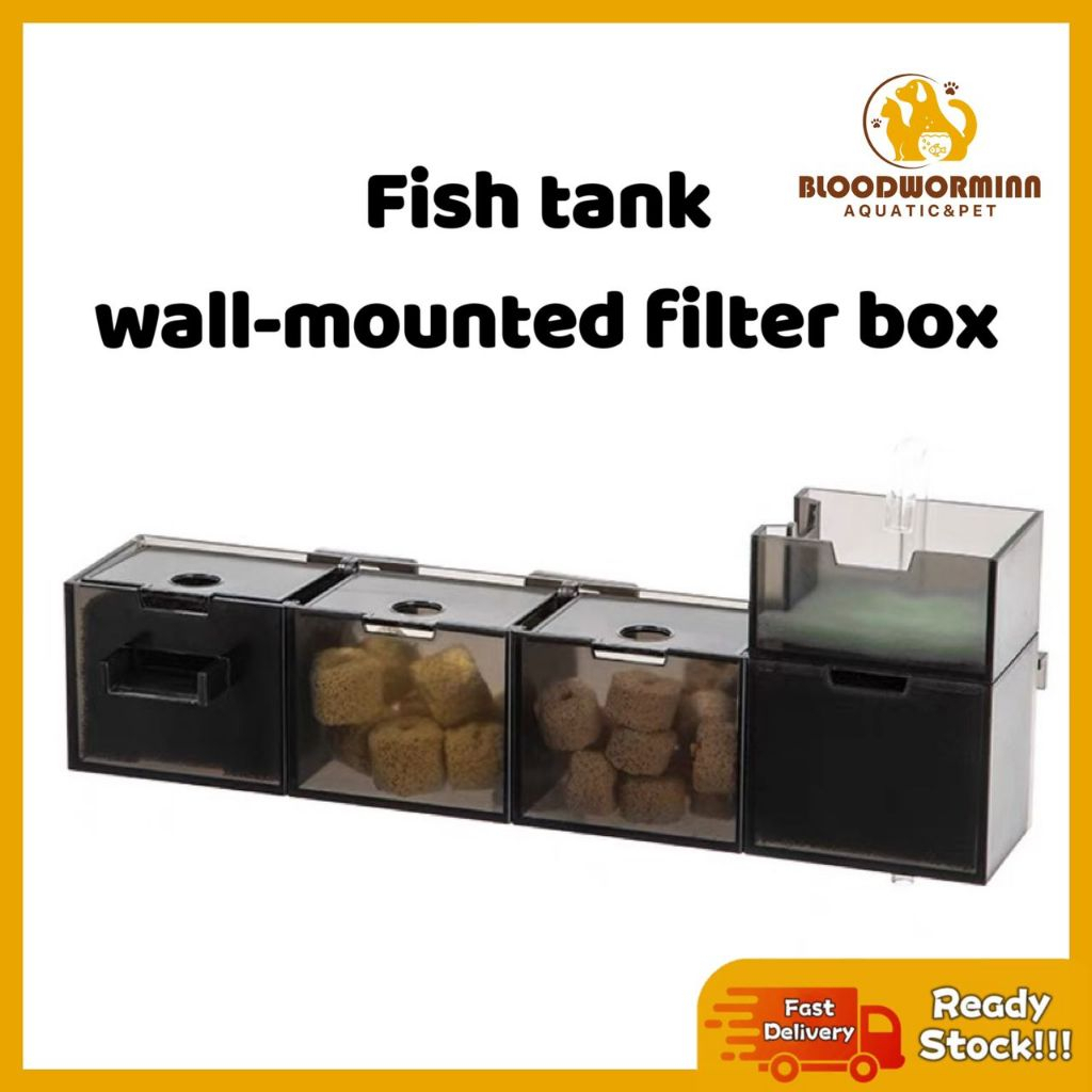 Sink Aquarium External Filter Box FishTank Filter Box With Water Pump ...