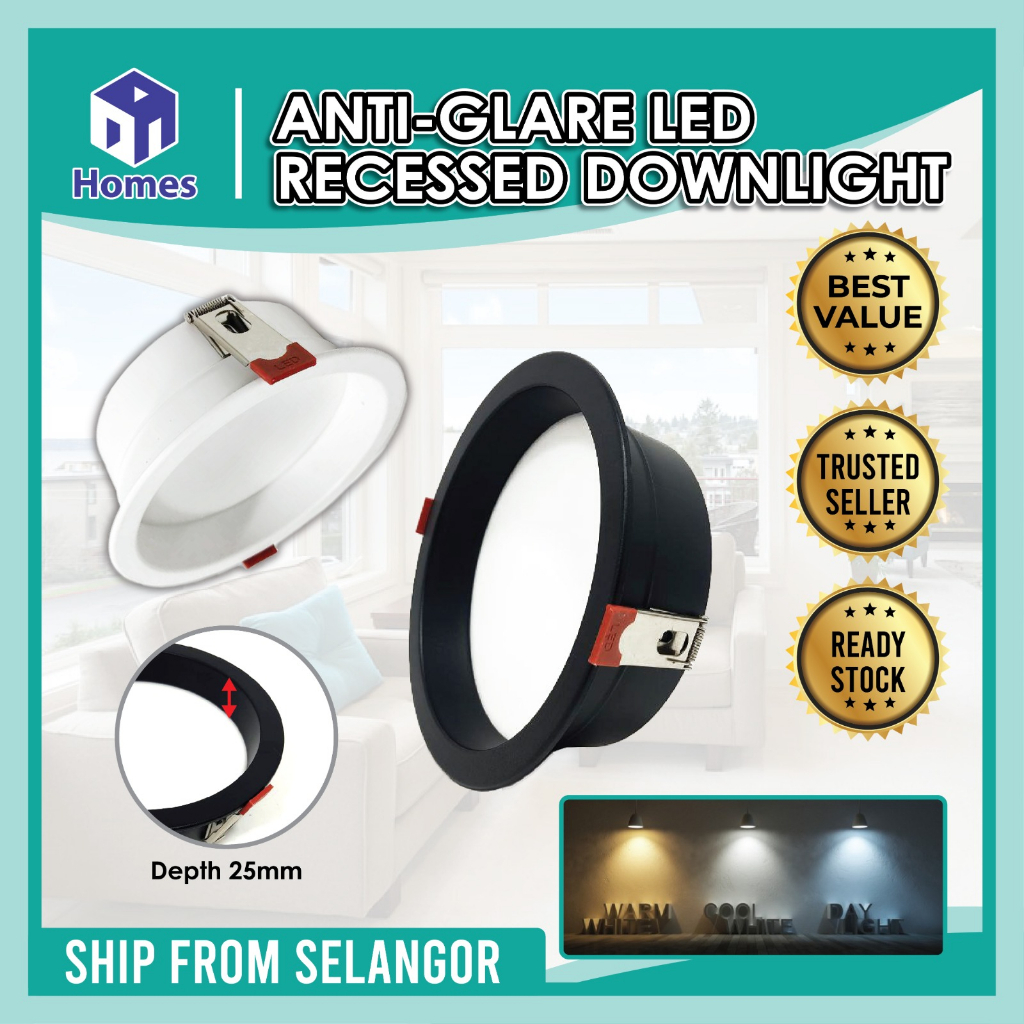 Recessed Anti-Glare Downlight LED Downlight (12W & 18w) Modern LED ...