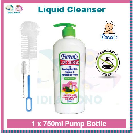 Pureen Liquid Cleanser [ 250ml / 600ml / 750ml ] Sabun Pencuci Botol ...