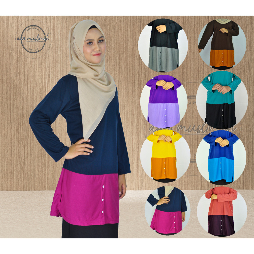 T-shirt Muslimah🎀COTTON🎀Layer blouse Cotton Muslimah 🎀Murah🎀Ready Stock ...