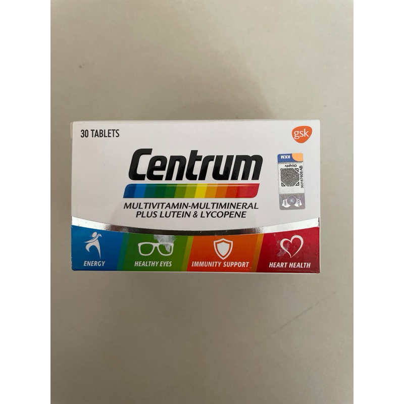 centrum Multivitamin Multimineral Plus Lutein & Lycopene 30 tablets ...