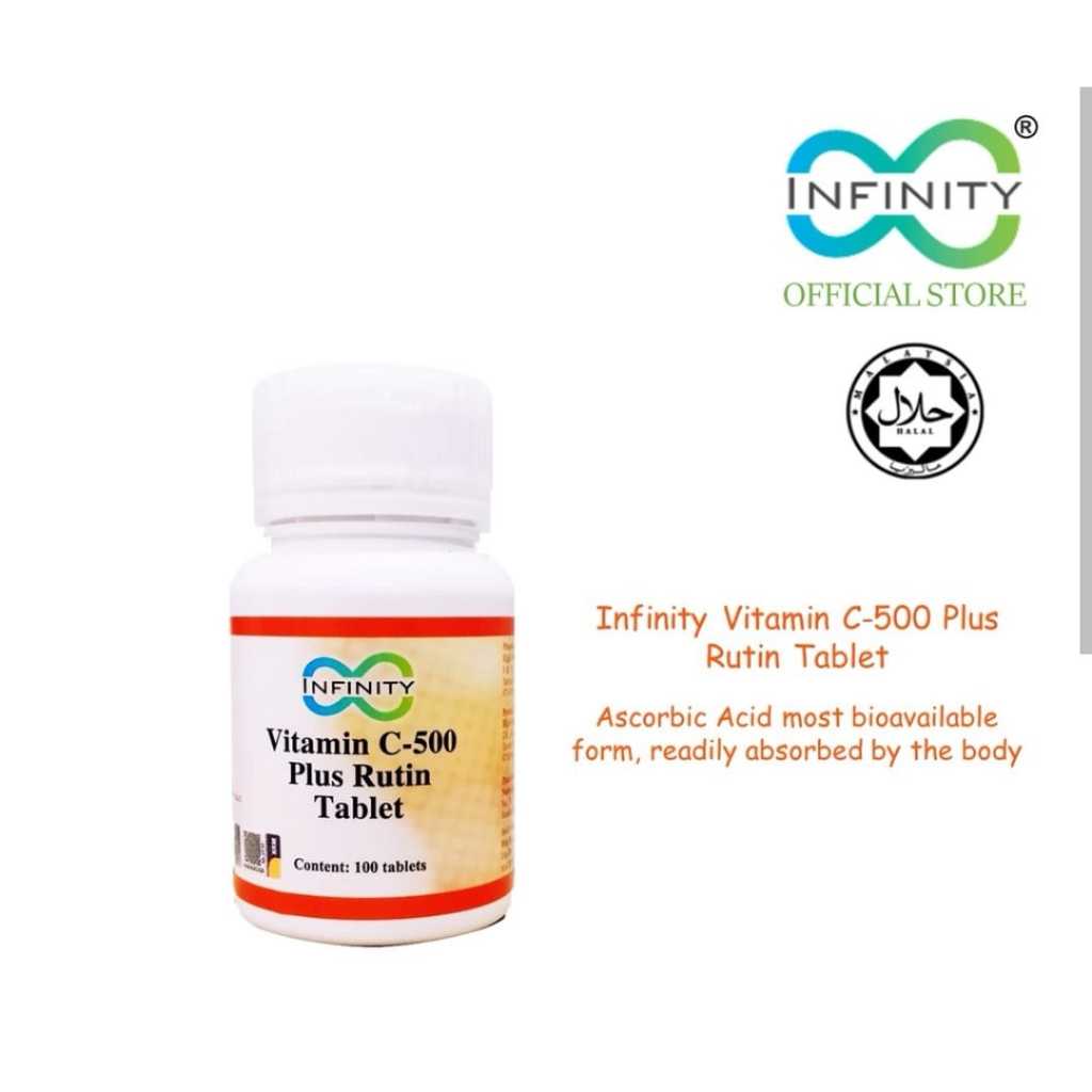 Infinity Vitamin C 500 Plus Rutin Tablet (100's) | Shopee Malaysia