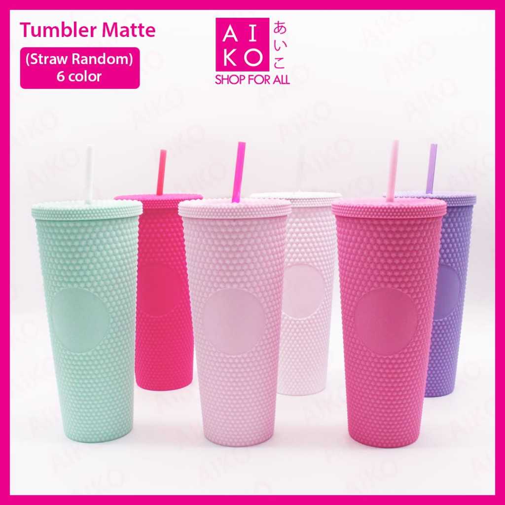 REUSABLE BARBIE COLD CUP TUMBLER STRAW CUP INS STYLE (MATTE) | Shopee ...